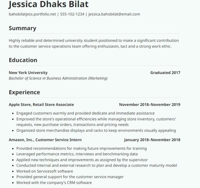 How To Write a Resume For Undergraduate Application Abroad (With ...